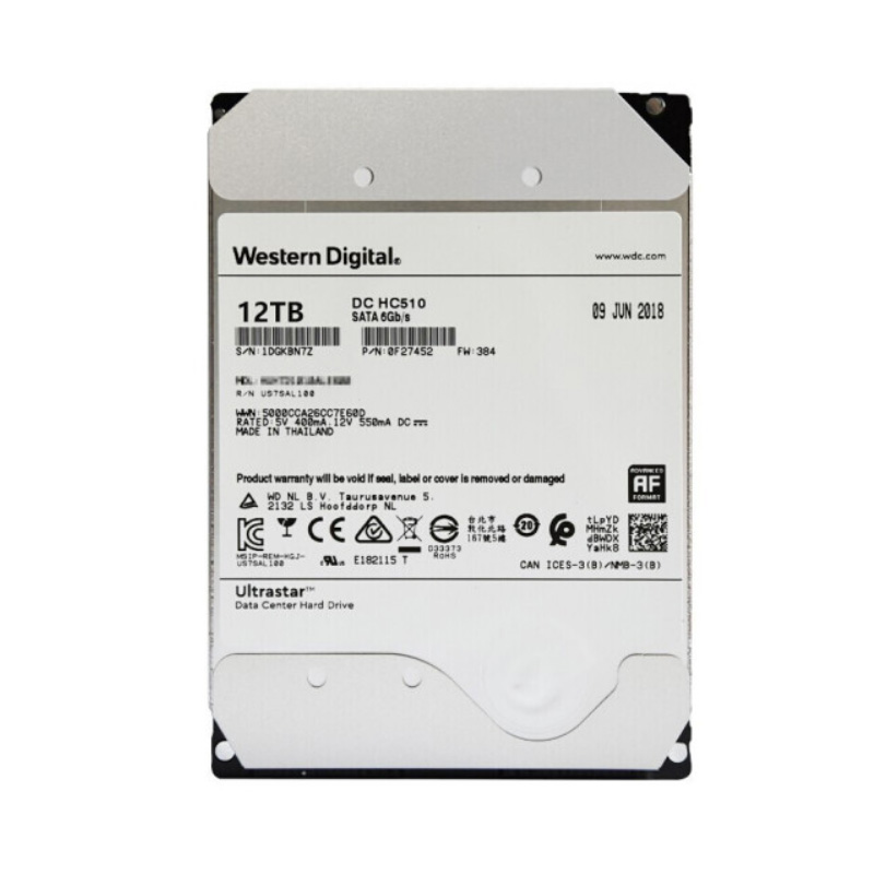 （正品）西数企业级机械硬盘 12T 氦气盘 HUH721212ALE600 西部数据(Western Digital) 12TB 企业级硬盘 ...