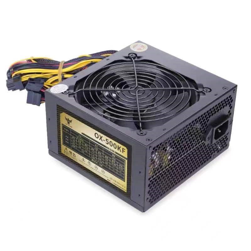 盒装老品牌值得信懒牛头OX-500KF台式机电源300W主机电源稳定盒装超值推荐老品牌