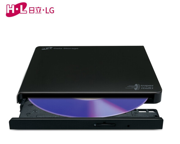 LG光存储 (H·L Data Storage) USB外置刻录机/移动光驱/兼容Windows/苹果MAC系统/配正版软件/GP65NB60日立