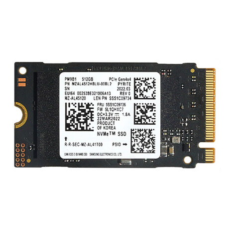 （正品）三星PM9B1 512G M.2 2242 PCIE 4.0x4 NVME固态硬盘 PM9B1 512G 2242 2280 固态硬盘