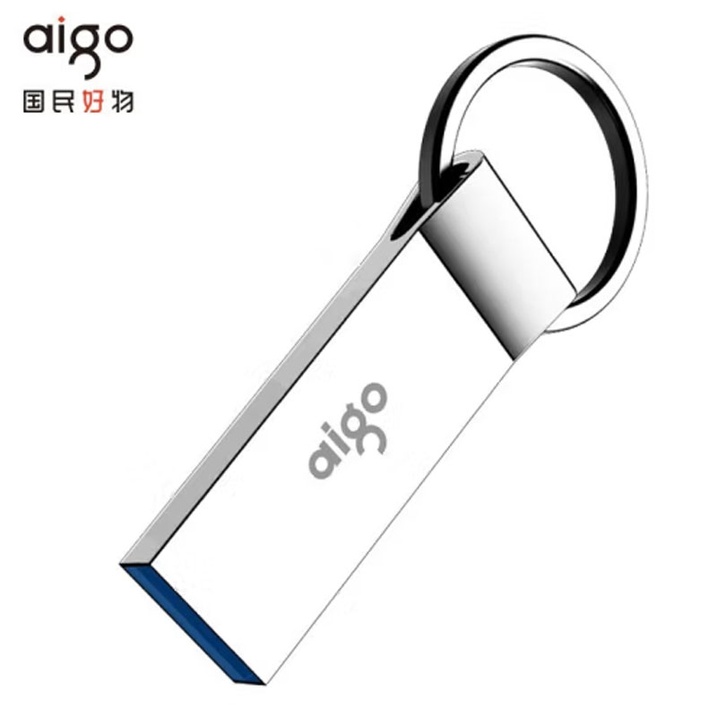 爱国者（aigo）32GB USB3.0 高速读写U盘 U310 金属U盘 车载U盘 银色 一体封装 防尘防水_U盘/优盘_数码配件_周边外设_世龙批发网4long.cn