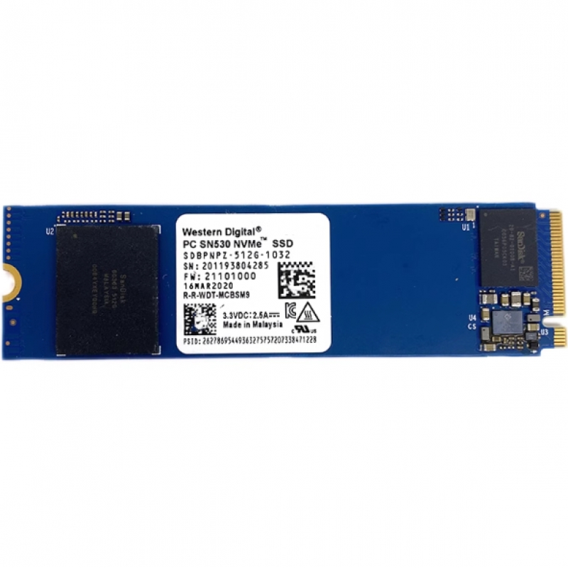 （官方正品）WD 西数蓝盘SN530 256G M.2 2280 NVME协议固态硬盘SSD西部数据 台式机笔记本固态盘通电1小时 非西数250G