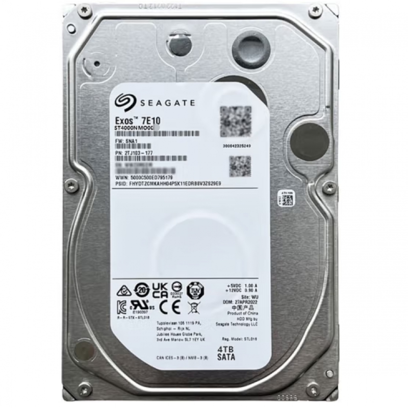 （正品）希捷（SEAGATE） 企业级硬盘 垂直 PMR 7200转 SATA接口 银河 服务器机械硬盘 4TB【ST4000NM000B ...